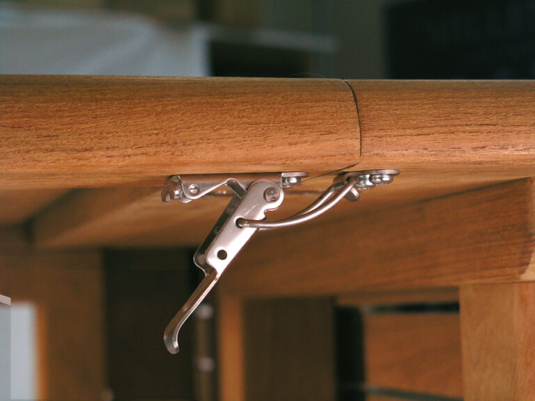 4 Stück Ausziehtischspannverschluss SUS304 (V2A) einstellbar, mit zwei Lagesicherungen, 70 mm (2 ...