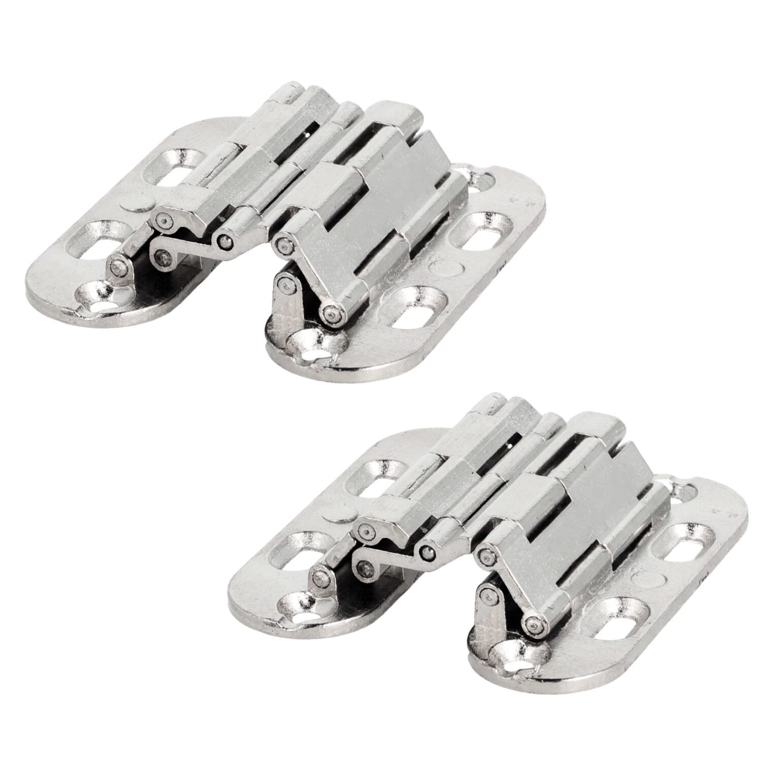 2 Stück Hochwertiges Sepa-Scharnier zum Einlassen, 180°, für unsichtbaren Anschlag, Oberfläche ...